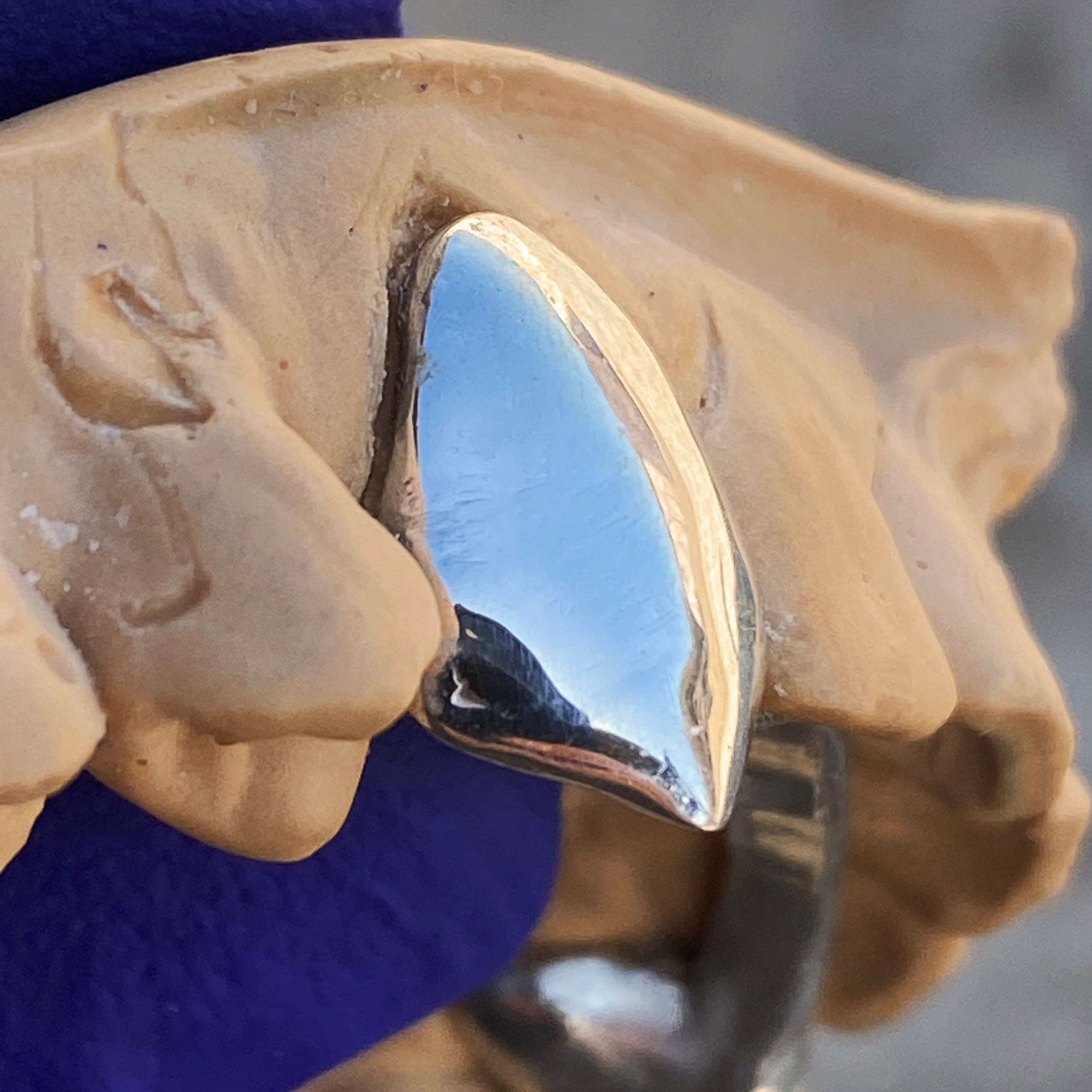 925 Sterling Silver Custom Fang Grillz Set 2 Single Cap Two - Etsy Canada