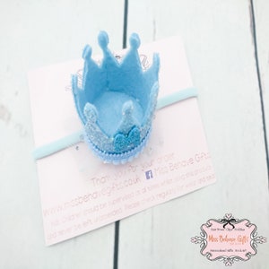 Personalised Glitter Baby Mini Crown Headband - Etsy