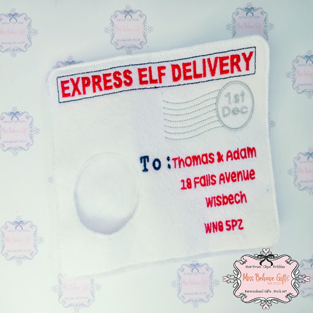 Personalised Elf Arrival or Departure Envelope - Etsy