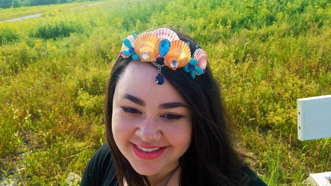Sea Goddess' Crown sea Shell Rave Crown Festival Crown Sea Shell Tiara ...