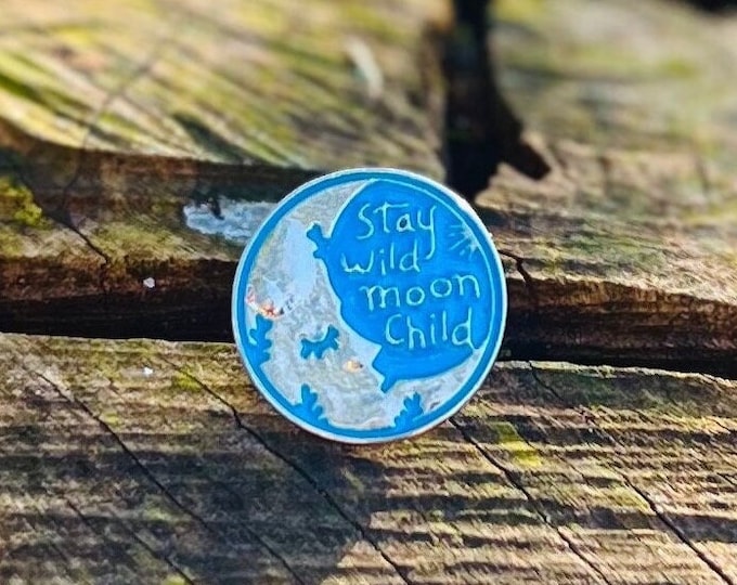 Moon Child Pin - Etsy