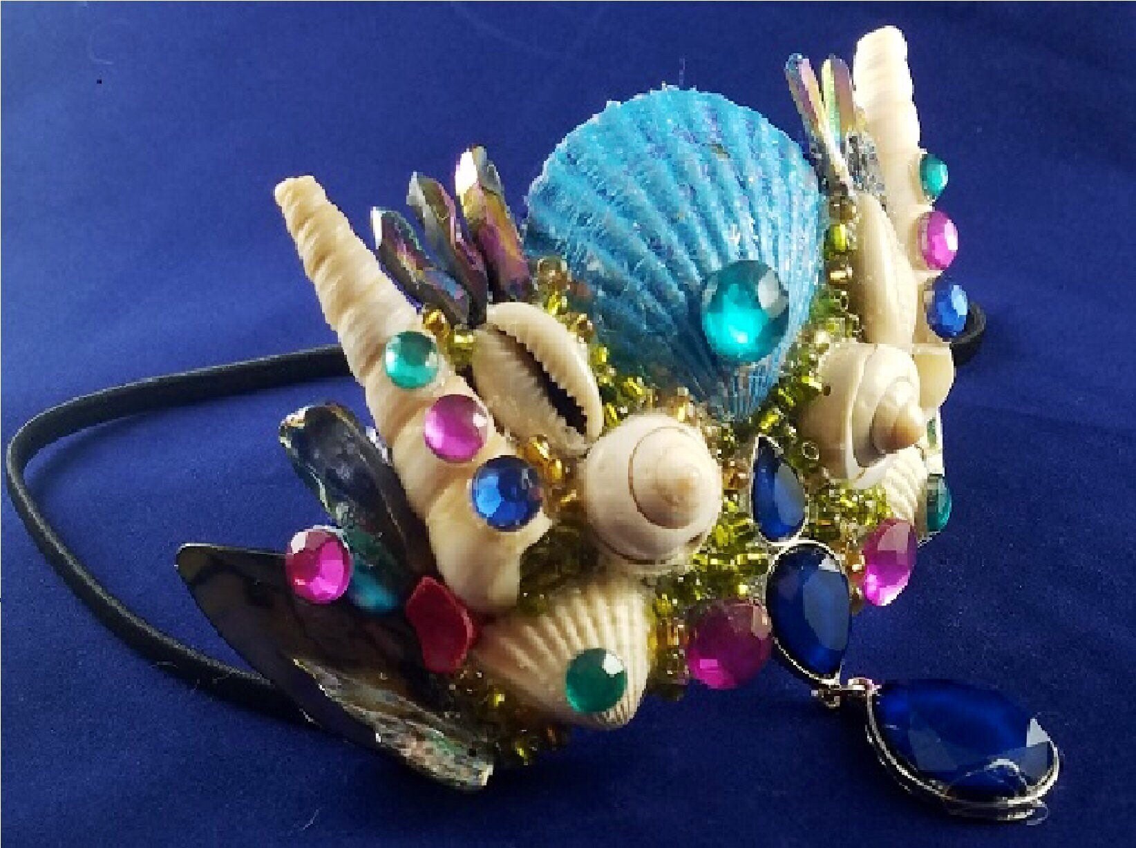Mermaid Treasures Crown (mermaid Festival Crown Mermaid Rave Crown ...