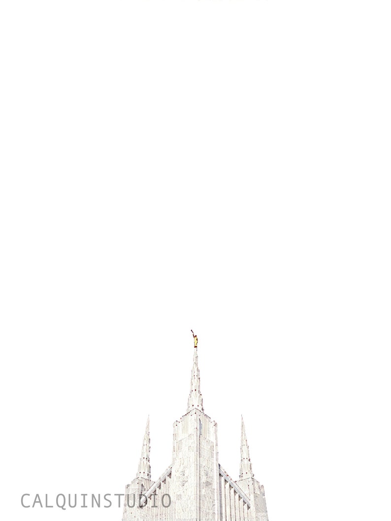Portland Oregon Temple Print - Etsy