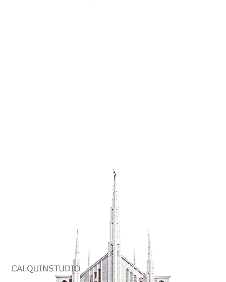 Manila Philippines Temple Print - Etsy
