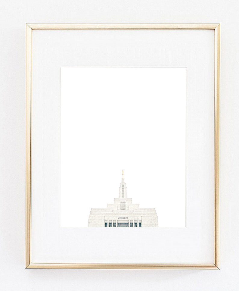 Draper Utah Temple Print - Etsy