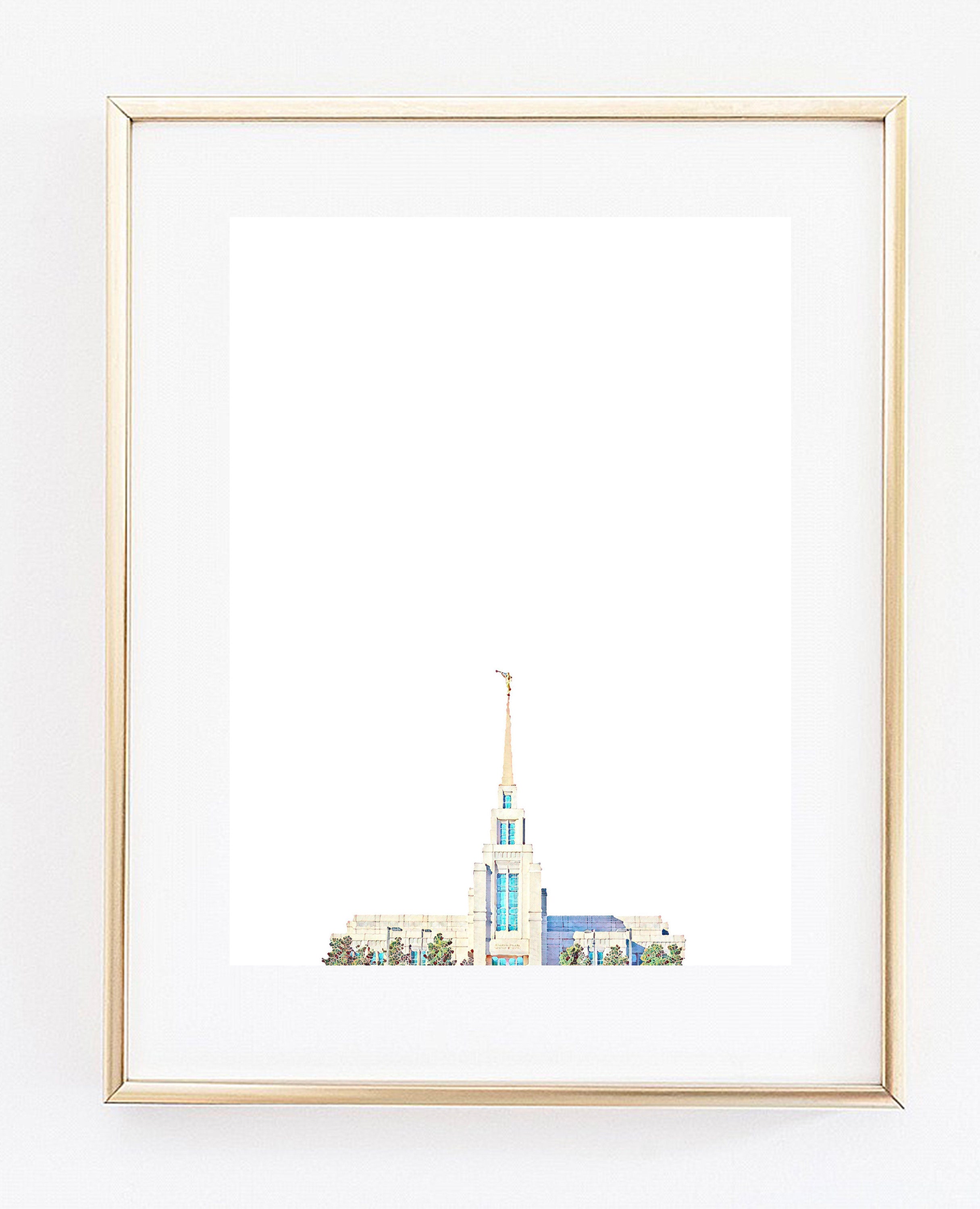 Gila Valley Arizona Temple Print temporary Landscape - Etsy