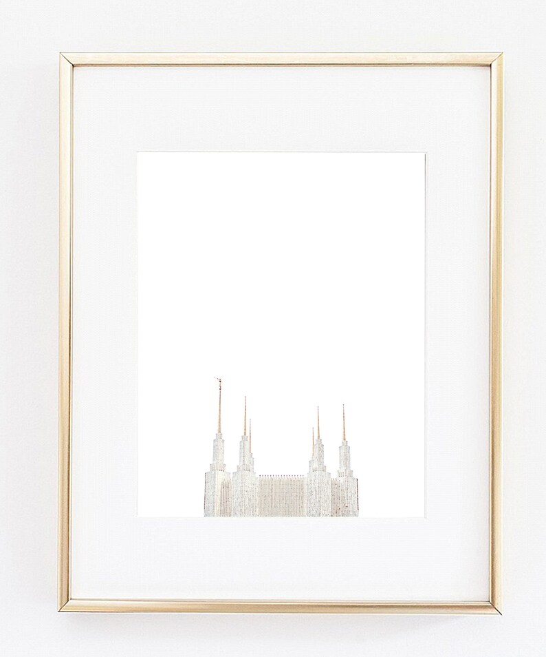 Washington DC Temple Print - Etsy