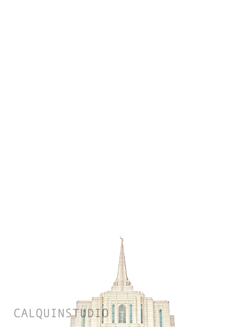 Gilbert Arizona Temple Print - Etsy
