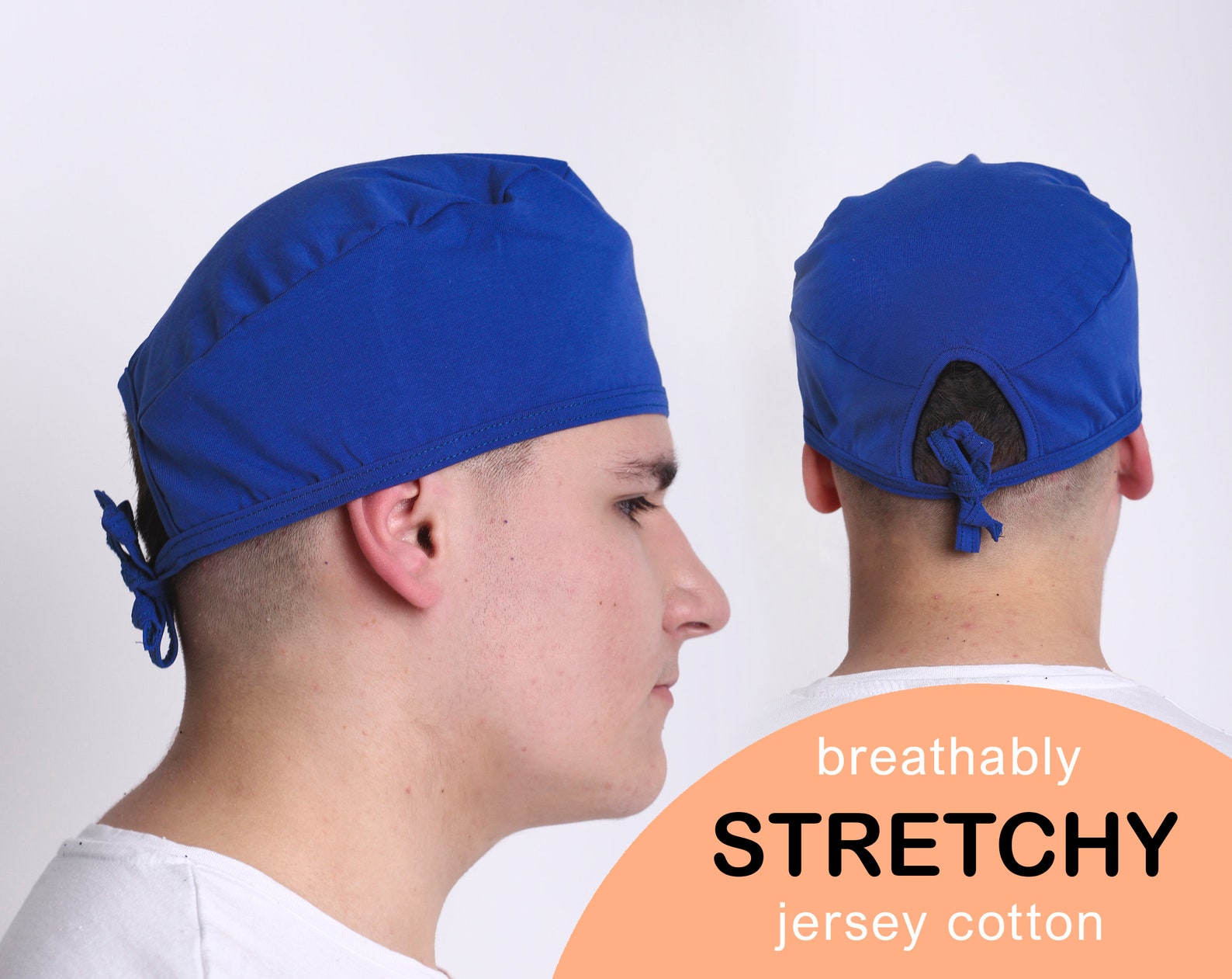 ROYAL BLUE Scrub Cap With PERSONALIZATION Stretchy / Nurse - Etsy