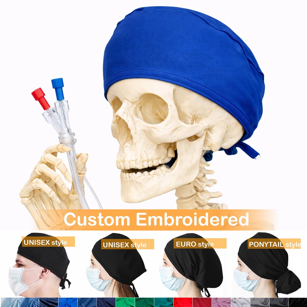 Royal Blue Scrub Cap for Medical Professionals – Breathable Cotton ...