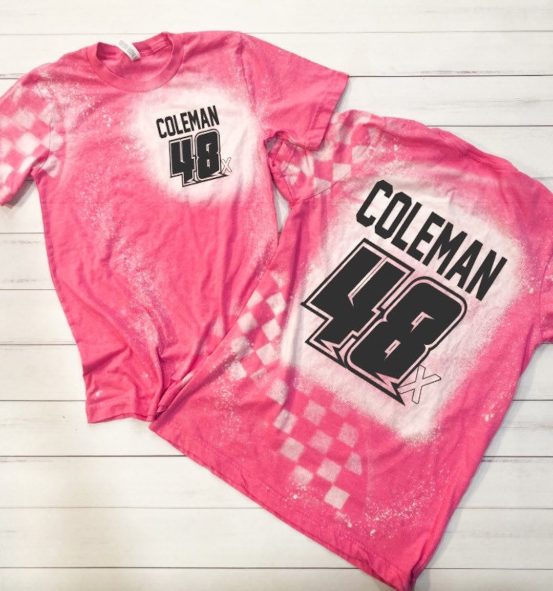 Personalized Bleached Racing T-shirt: Checkered Flag, Dirt Track Tee - Etsy