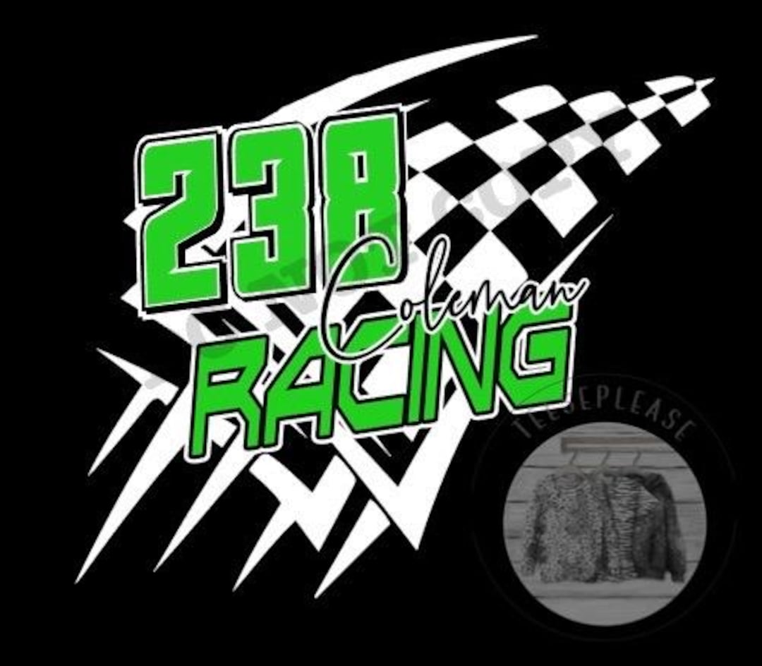 Personalized Racer PNG, Custom Racing Name & Number, Race Car Design ...