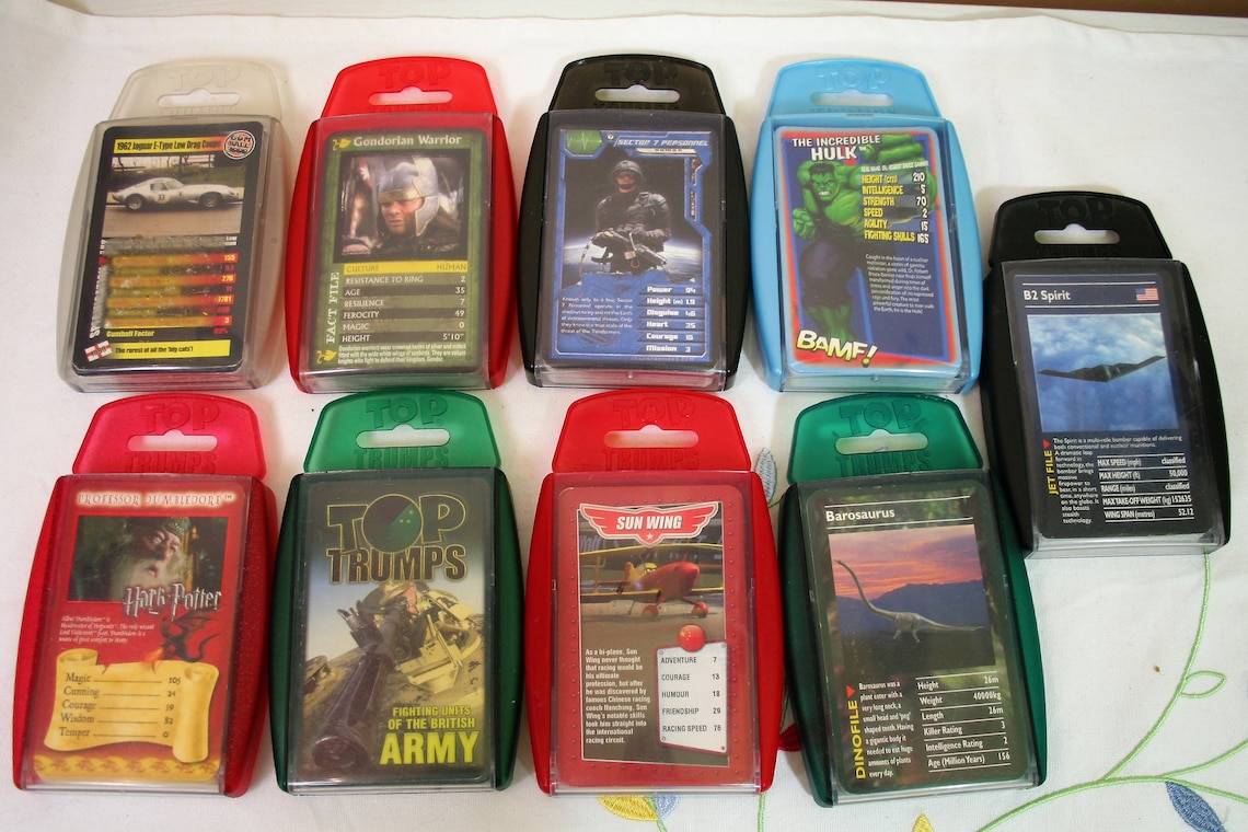 Top Trumps Card Set 9 Game Stars Collectable Game Vintage | Etsy
