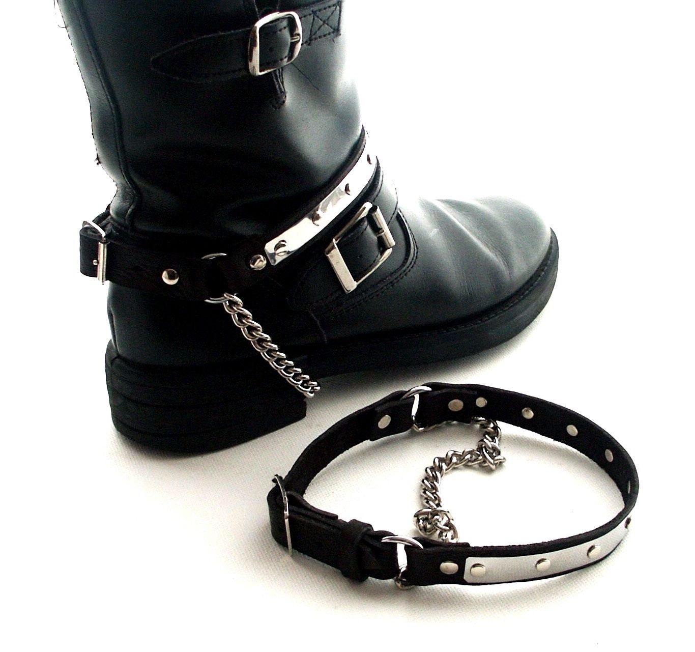 Pair Stainless Steel Boot Straps Chain Punk Gothic Biker - Etsy UK