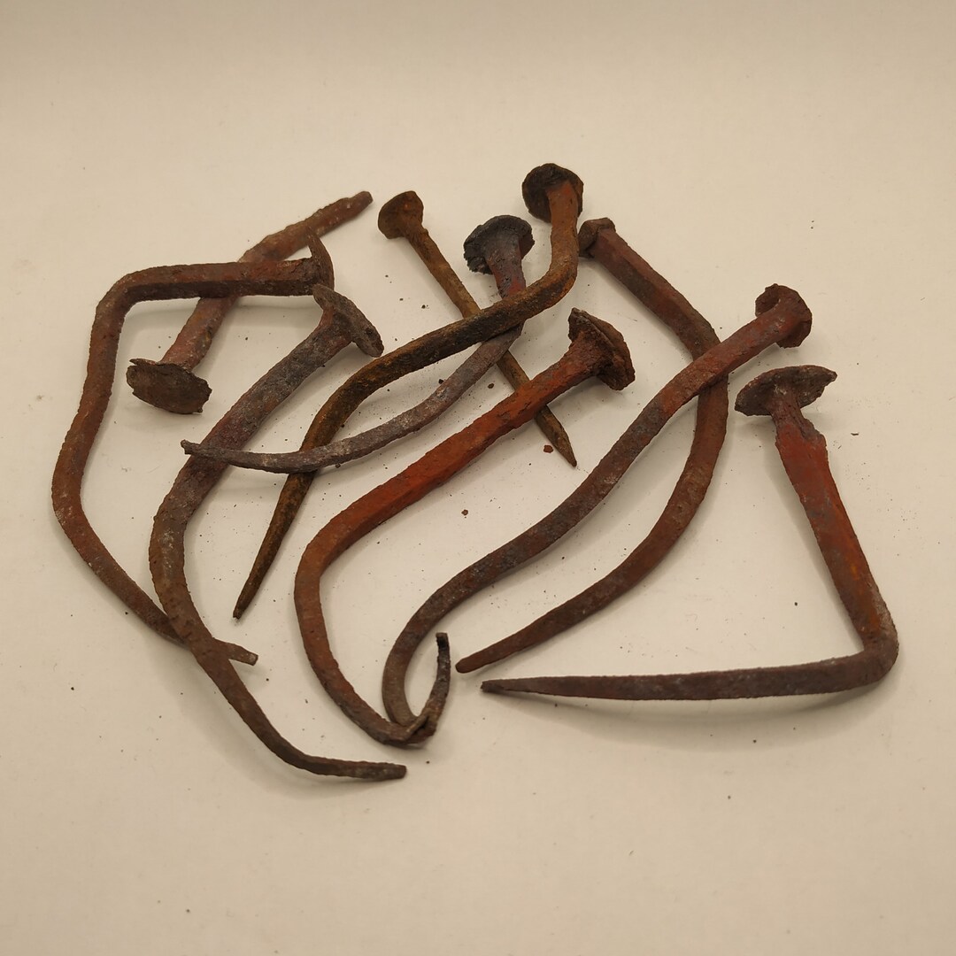 Old Rusty Forged Nails From Old House. Set of 10 Rusty Nailsnails - Etsy