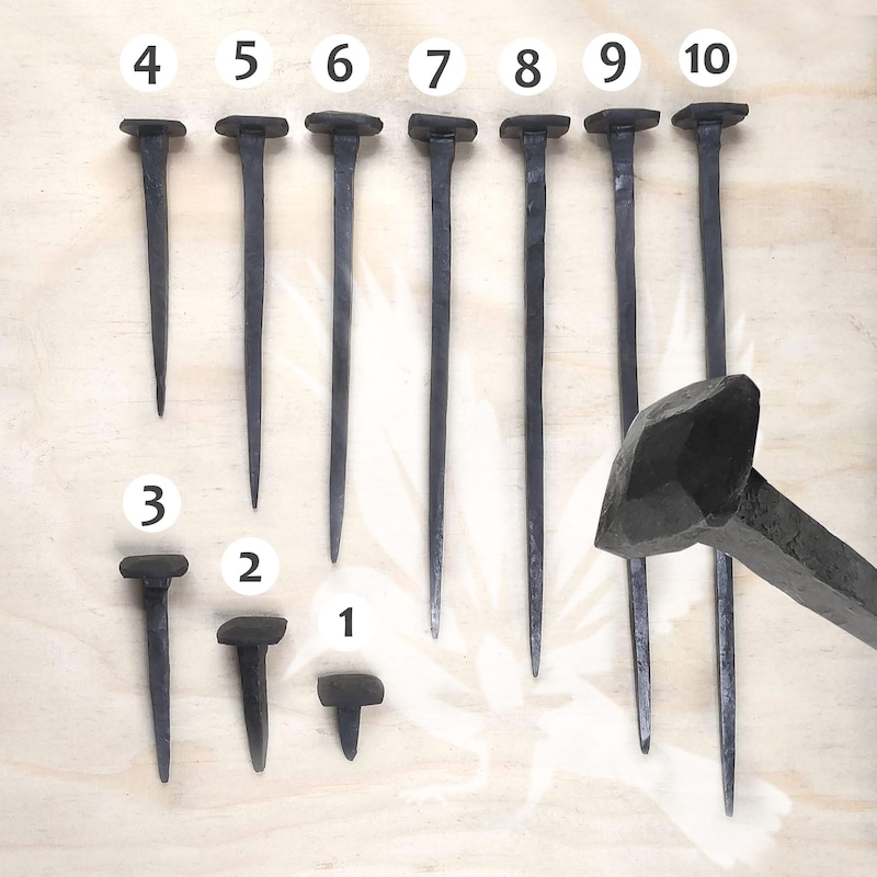 Wrought Iron Nails - Etsy