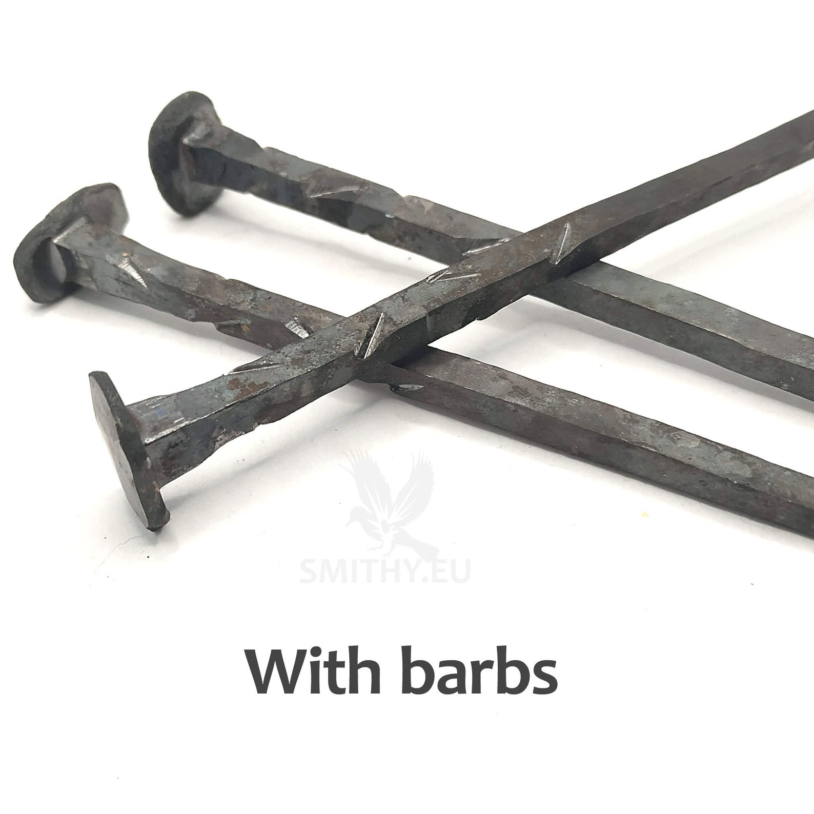 Hand Forged Iron Nails Different Sizes Wrought Iron Black | Etsy UK