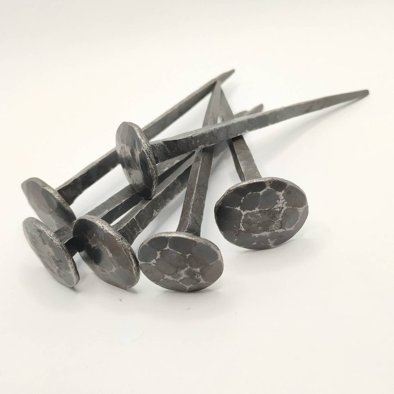 Hand Forged Iron Nails With Head 30mm - Etsy