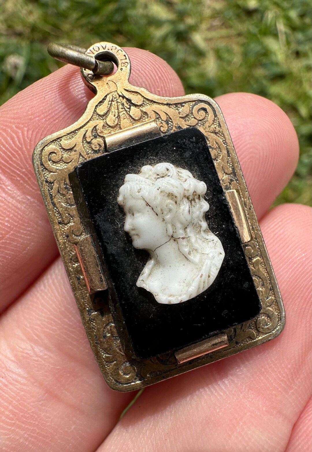 Impressive Late Georgian Early Victorian Carved Glass Cameo Intaglio ...