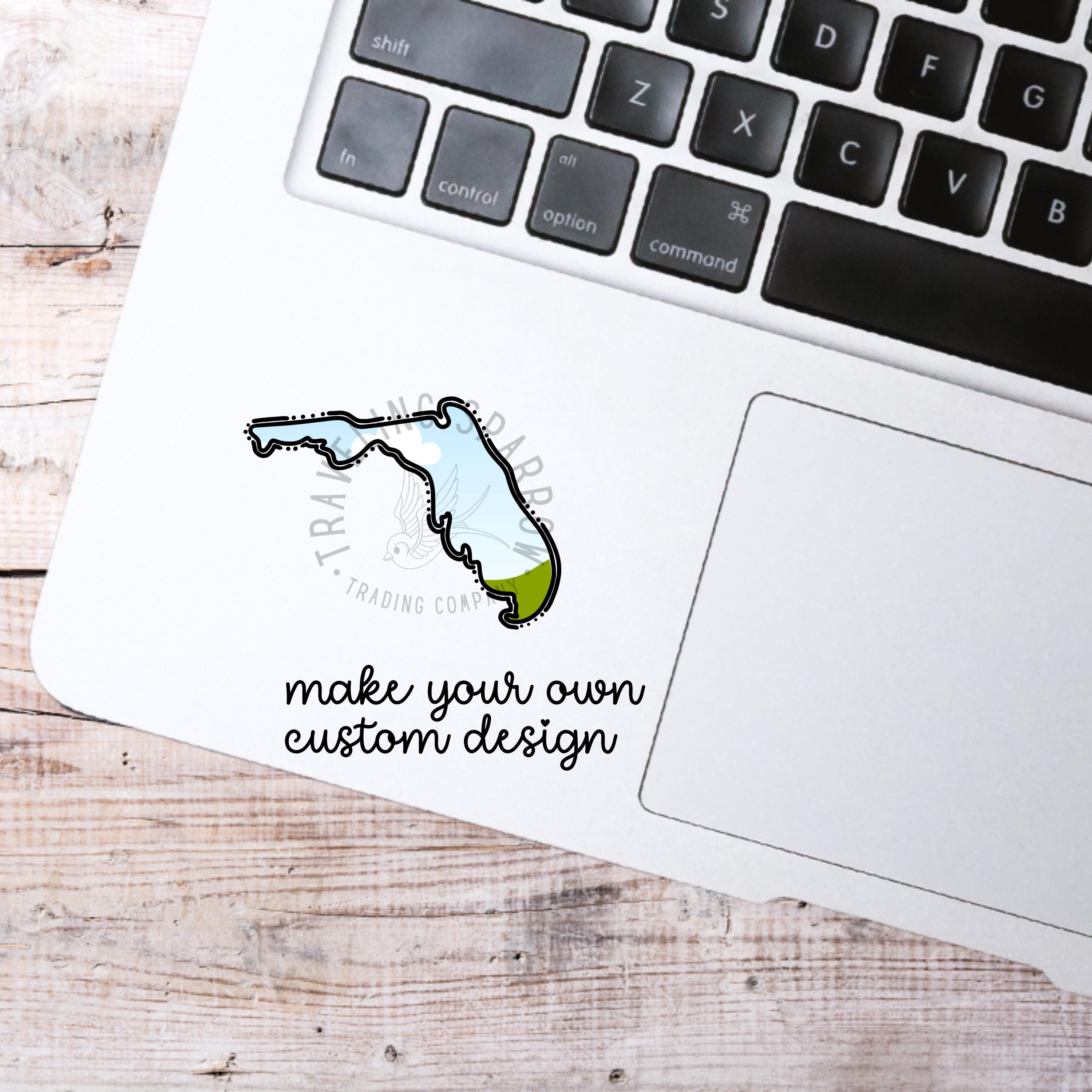Editable Florida State Frame PNG: Canva Template for Sublimation ...