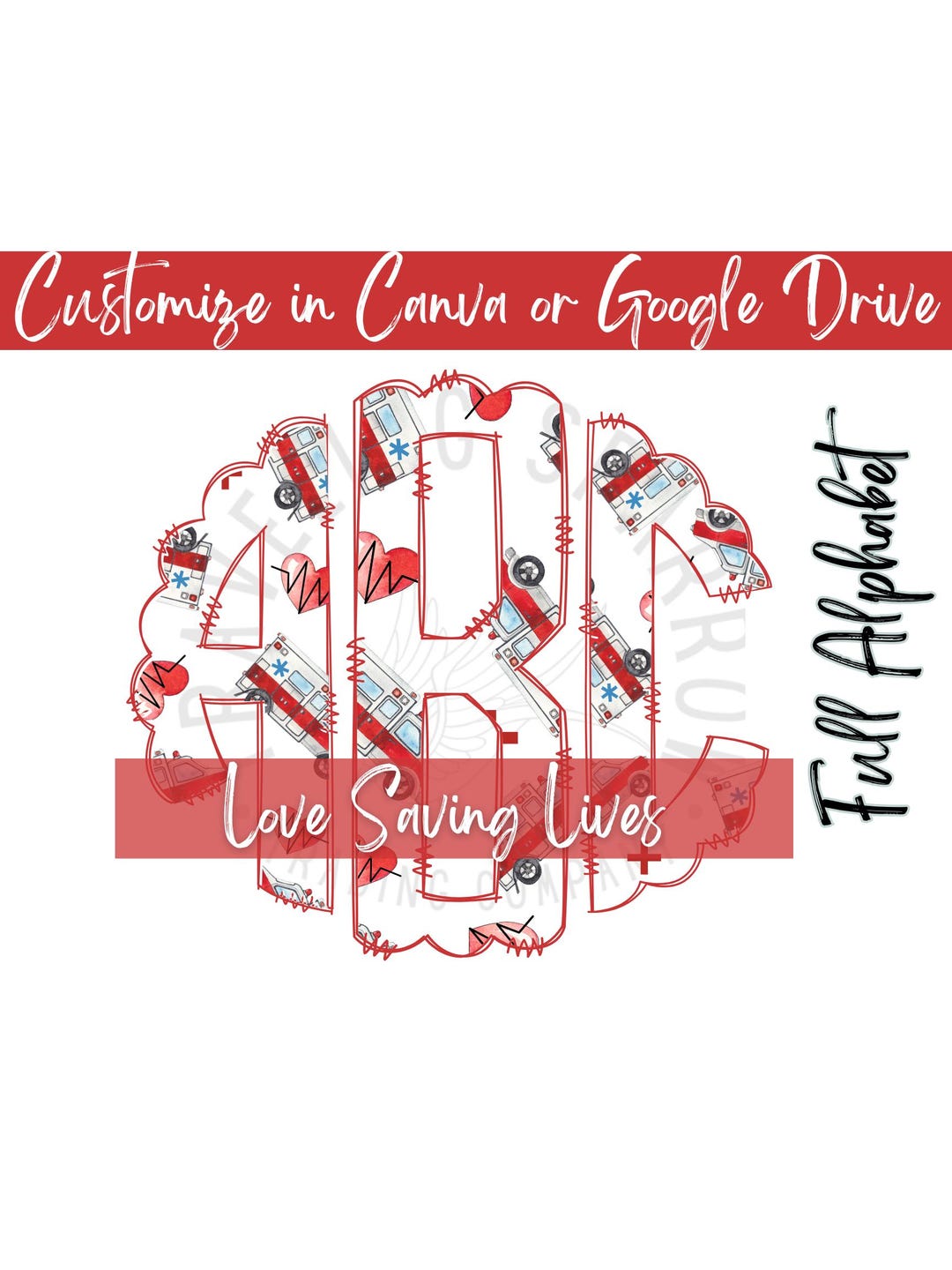 Custom Scalloped EMT Monogram Png, EMT Design, EMT Gift, Emergency ...