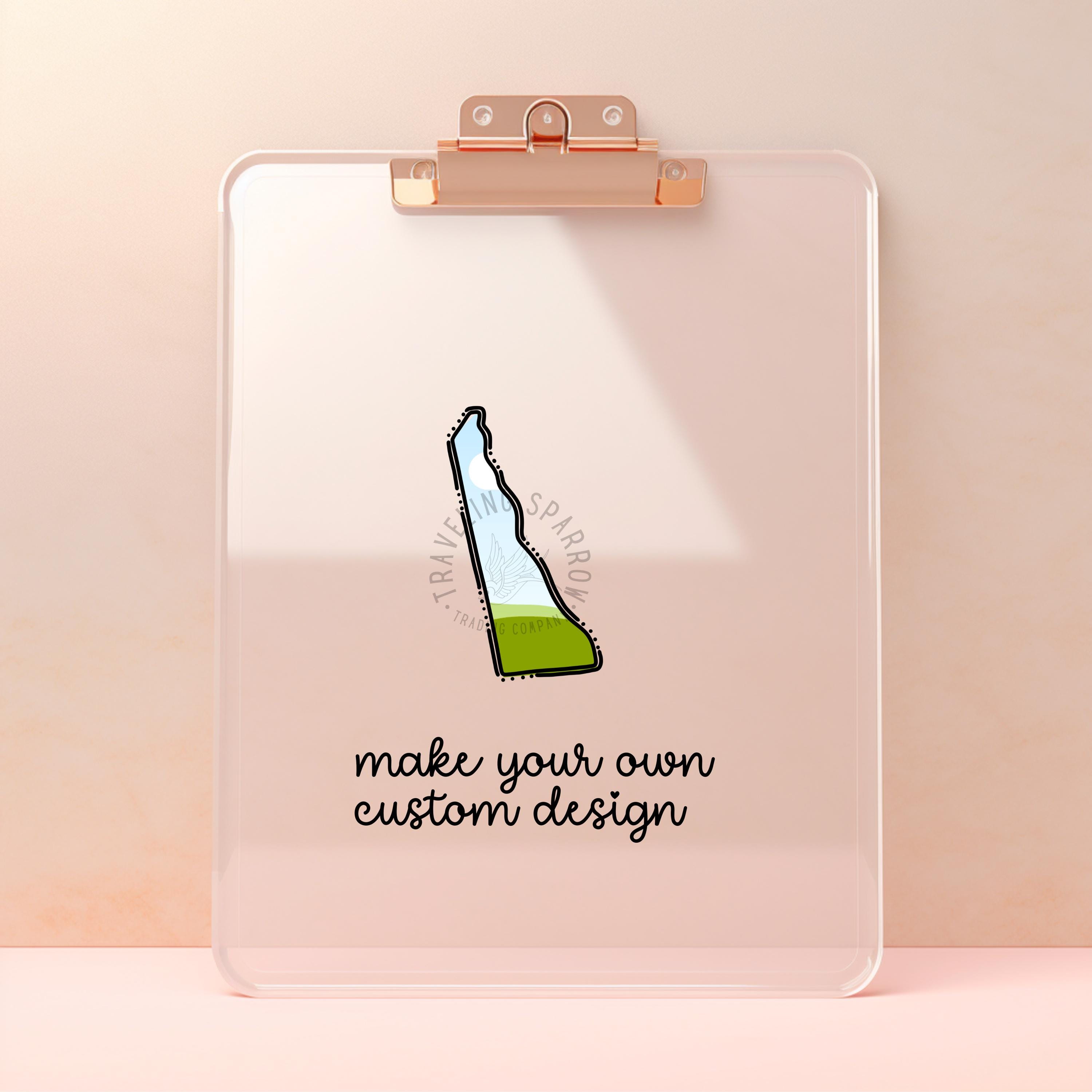 Editable Delaware State Frame PNG: Canva Template for Sublimation ...