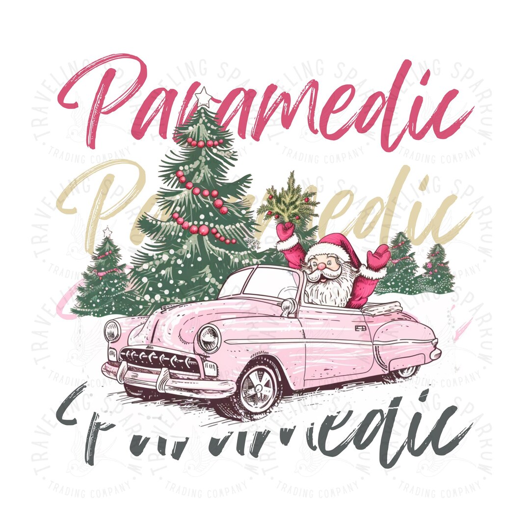Christmas Paramedic Design, Santa PNG, Digital Download, Instant ...