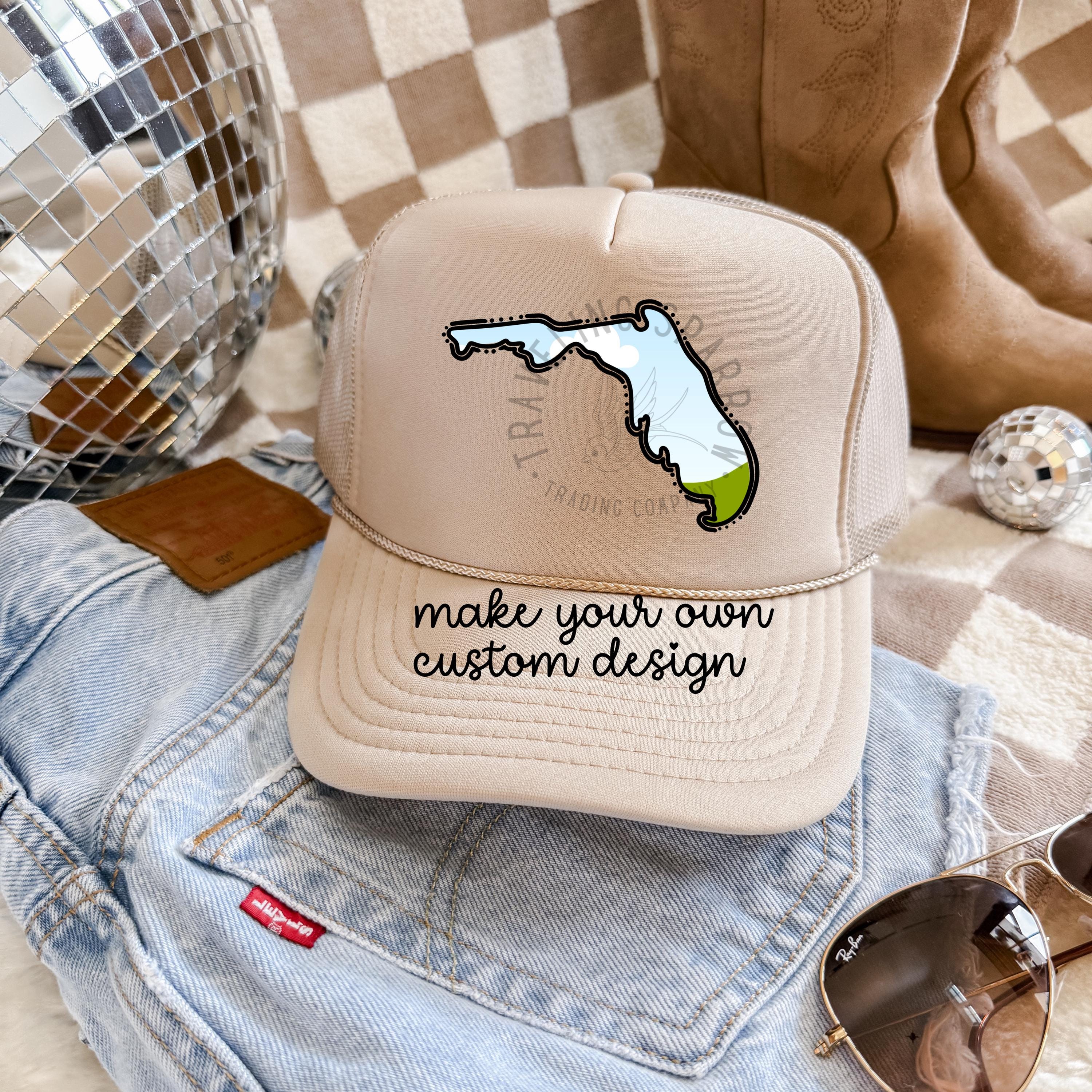 Editable Florida State Frame PNG: Canva Template for Sublimation ...