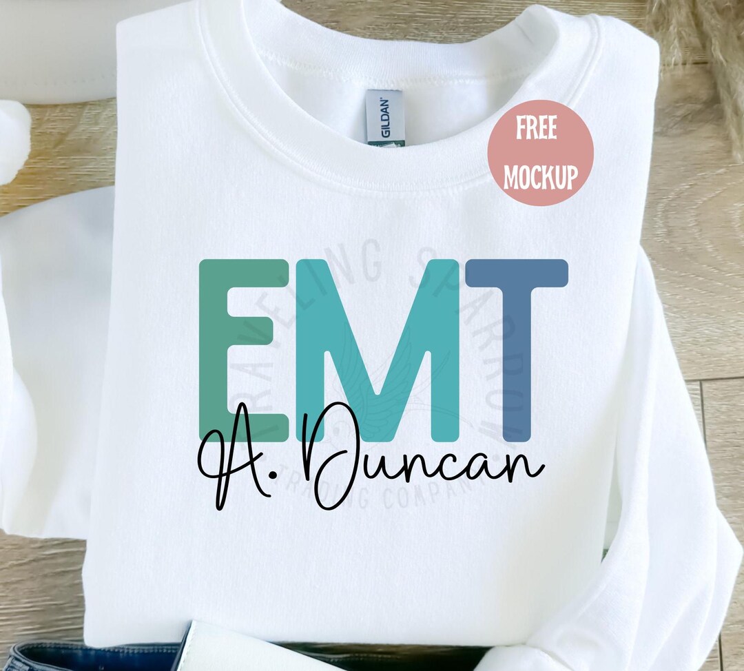 Custom EMT Personalized Png, Cute EMT Design, EMT Gift, Emergency ...