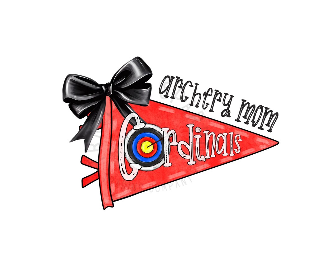 Custom Cardinals Archery Design, Spirit Pennants PNG, Sublimation ...