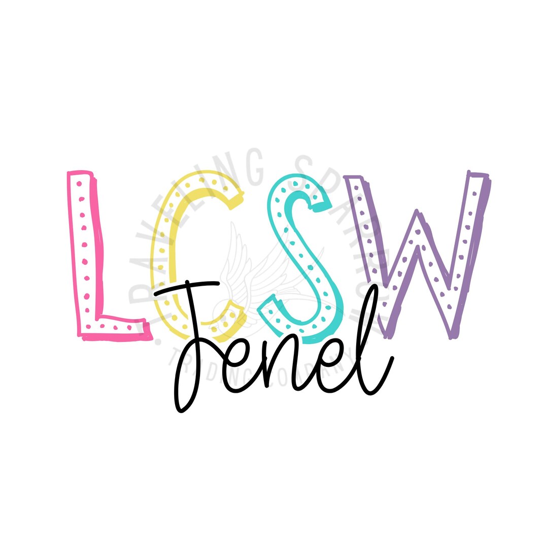 LCSW PNG | Licensed Clinical Social Worker Design | Counselor Therapist ...