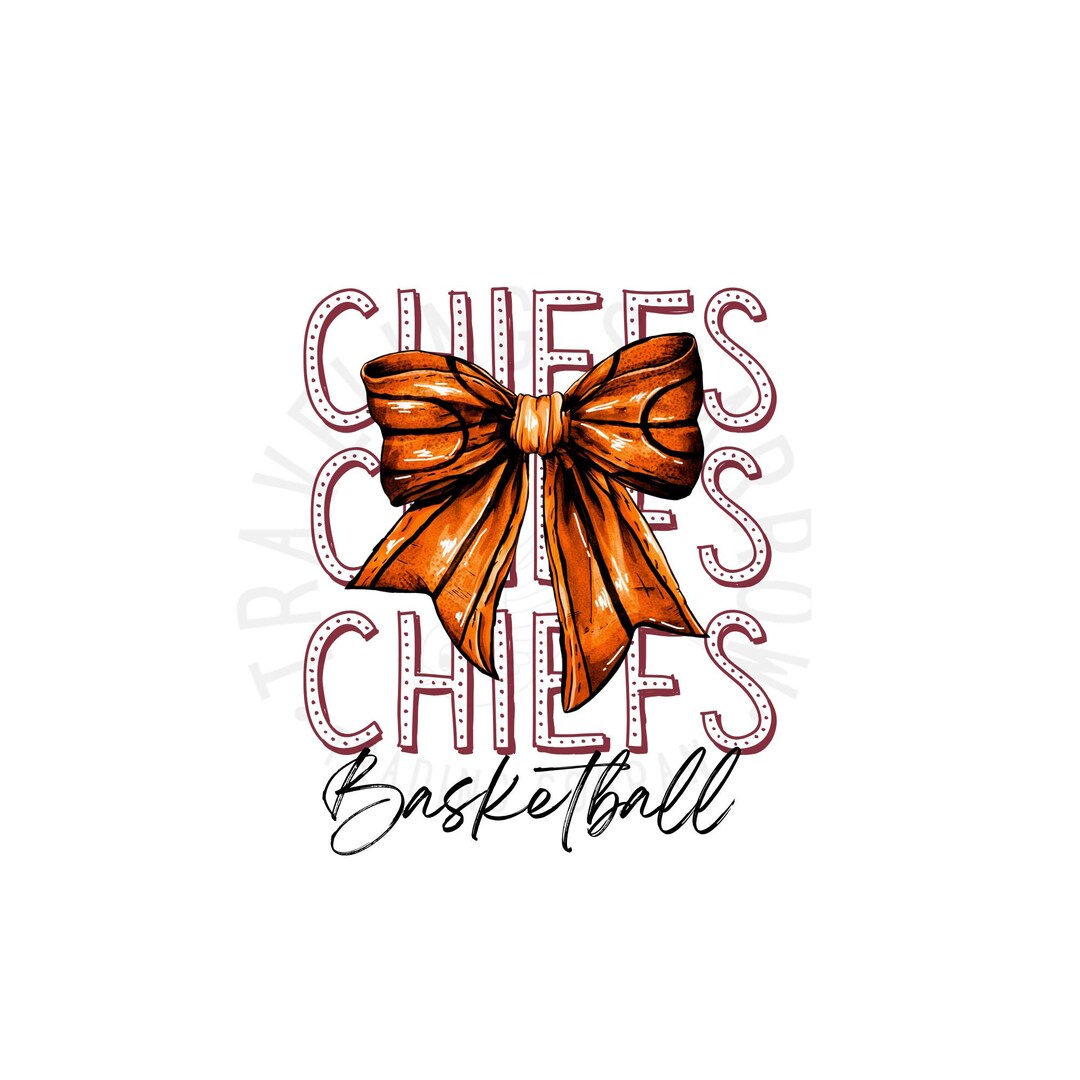 Custom Chiefs Basketball PNG: School Spirit Mascot Design (digital ...