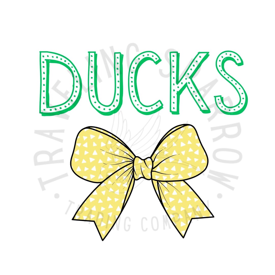 Custom Ducks Mascot Football PNG, School Spirit, Digital Download ...