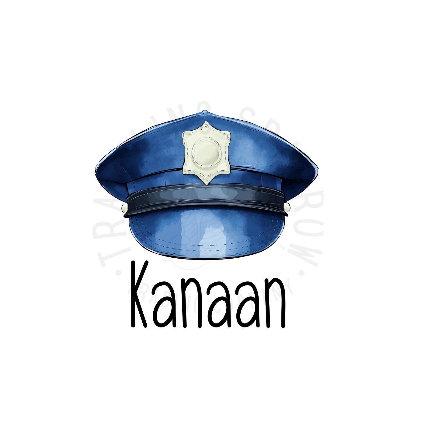 Custom Police Hat PNG | Kids Birthday Shirt, Nursery Decor (digital ...