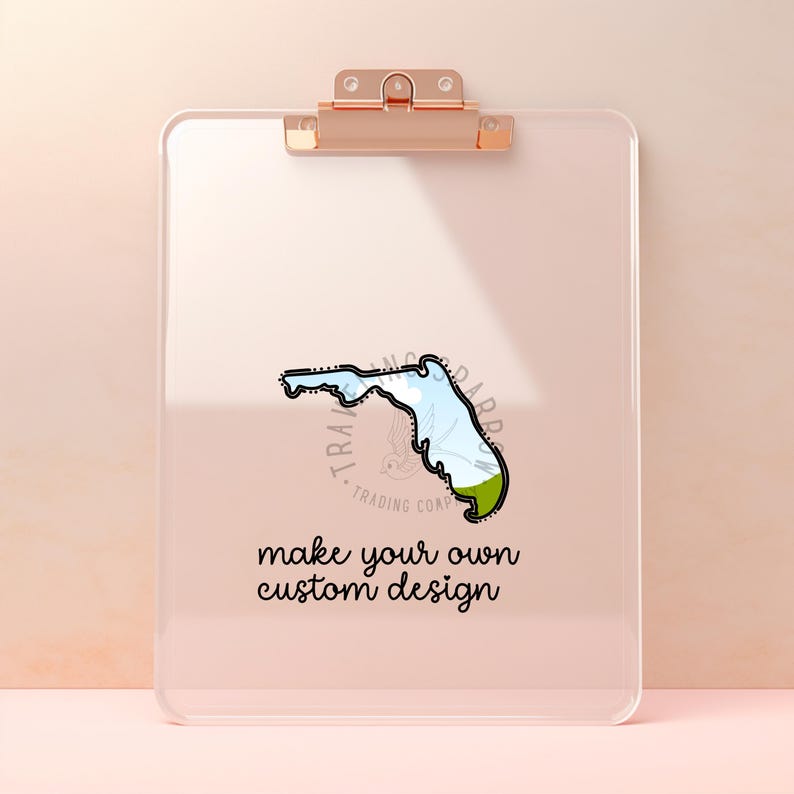 Editable Florida State Frame PNG: Canva Template for Sublimation ...