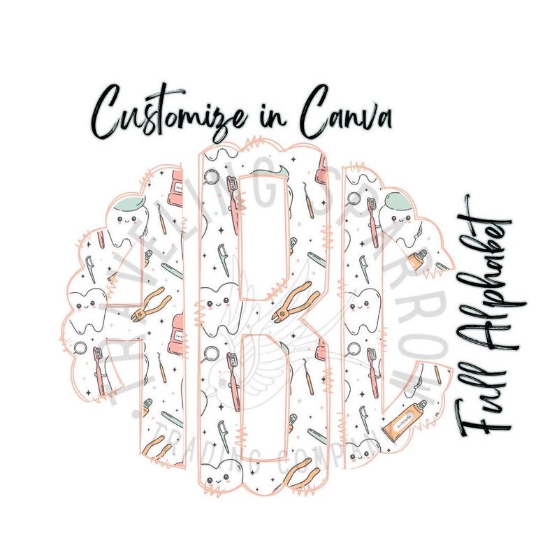 Dental Monogram - Etsy