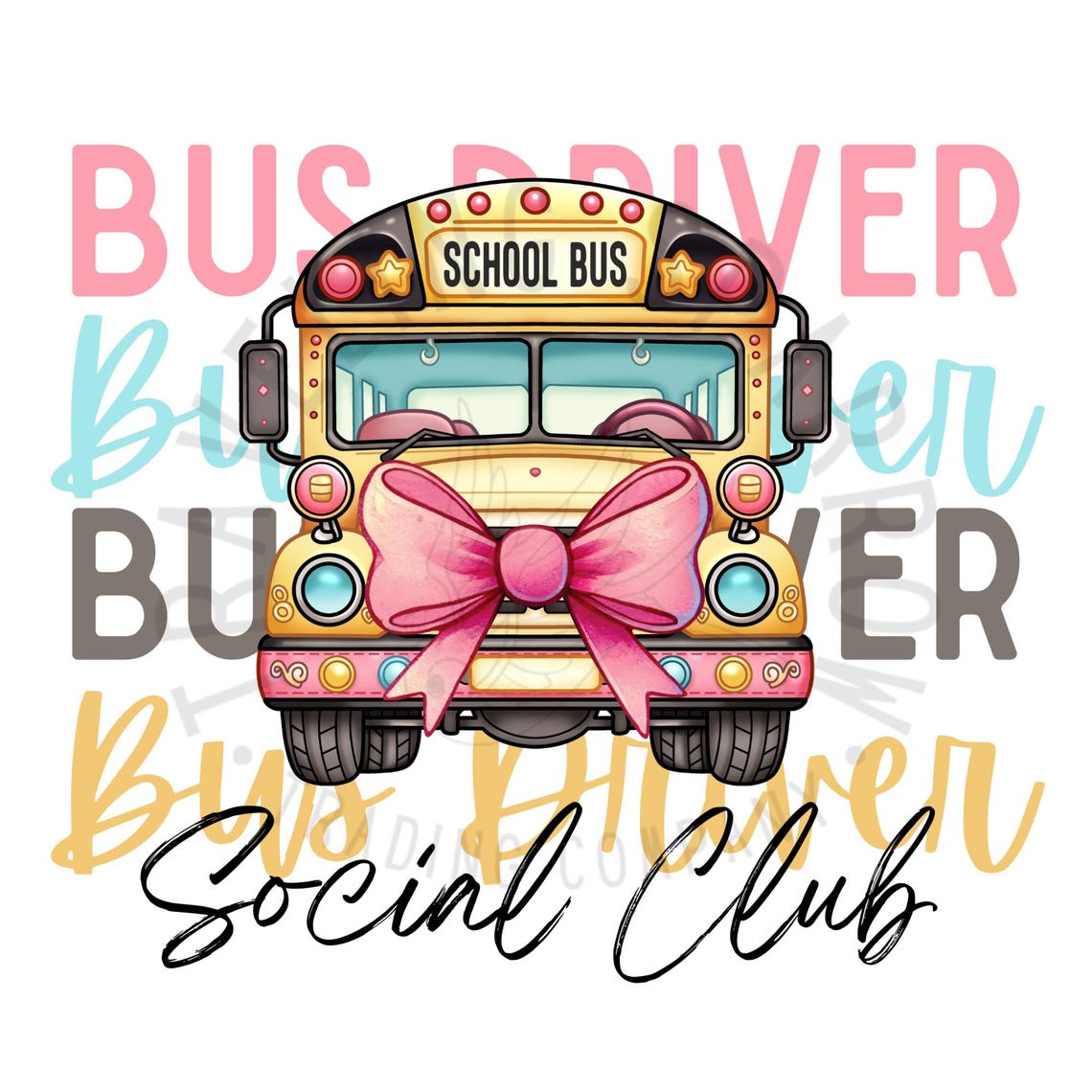 Bus Driver Social Club PNG: Back to School Design (digital Download) - Etsy