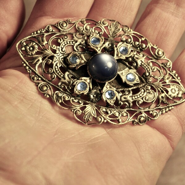 Filigree Brooch - Etsy