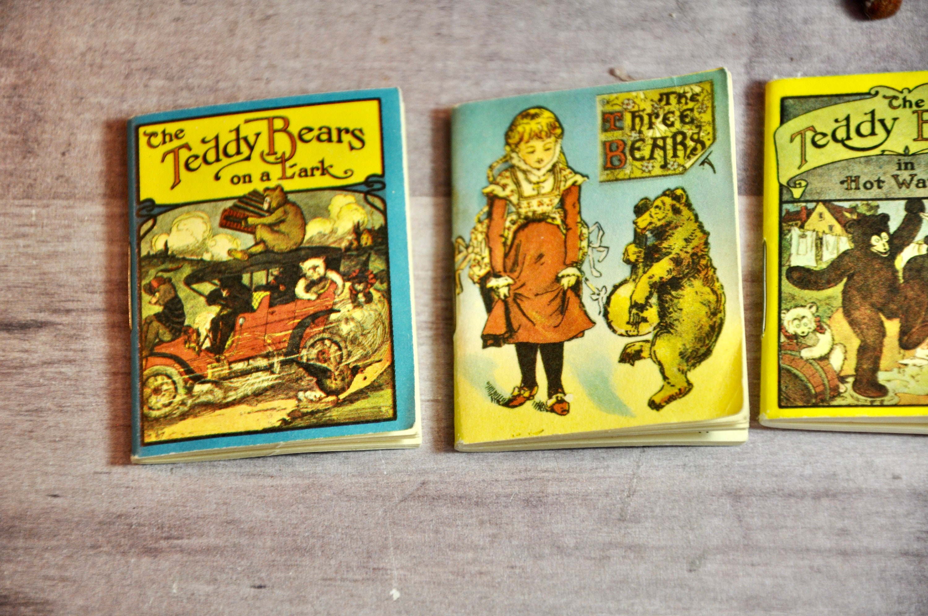 Miniature Teddy Bear Story Books Set of 5 With Two Bears in - Etsy