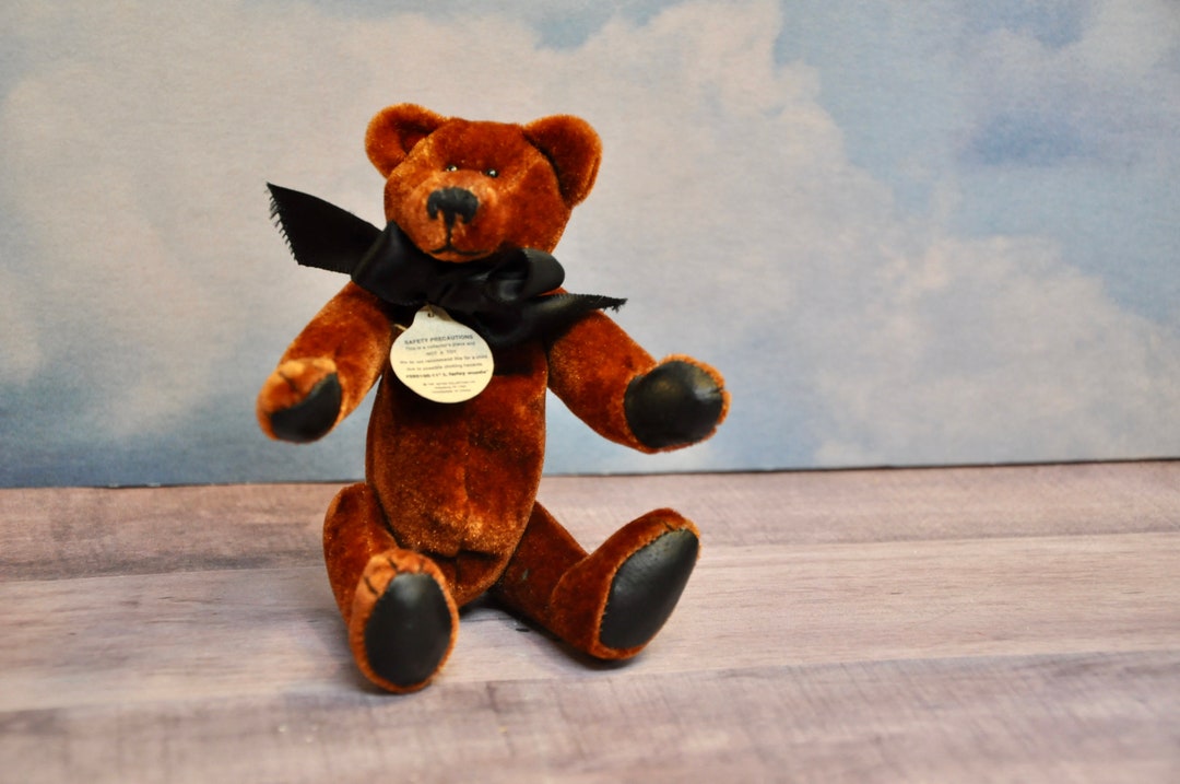 Two Vintage Boyds Bears Plush T. Farley Wuzzie 5 T Velvet Teddy Bear ...