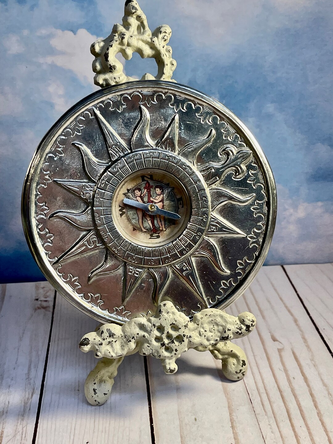 Vintage Pierre Deux Compass: French Cottage Style Decor, Sterling ...