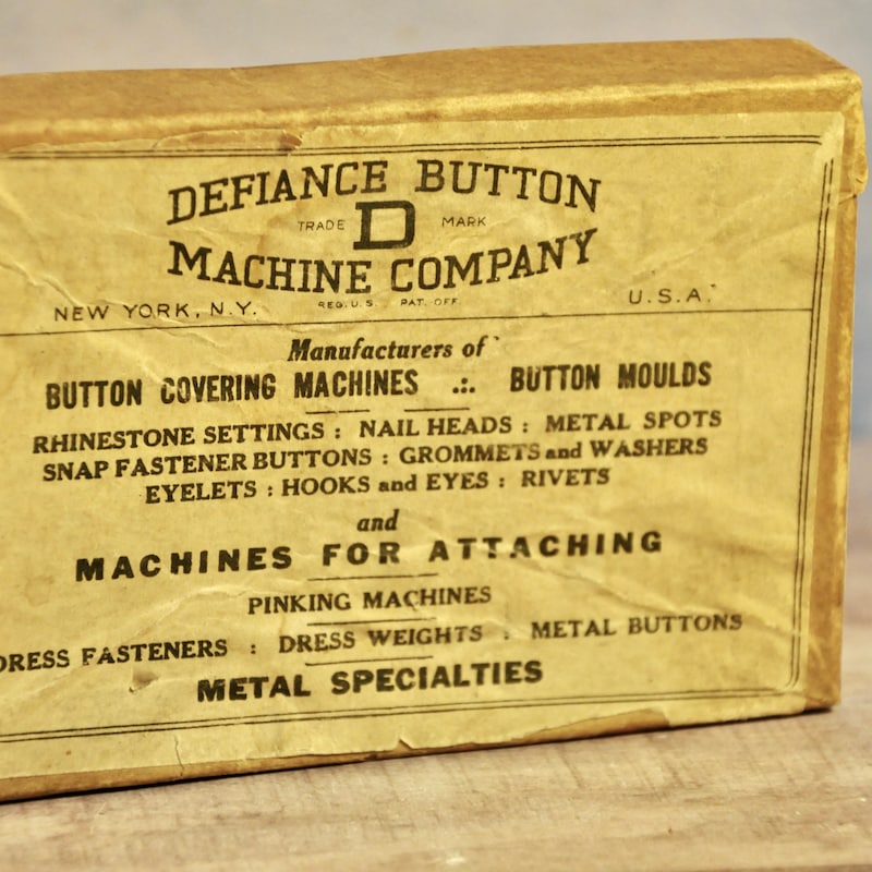 Antique Button Box - Etsy