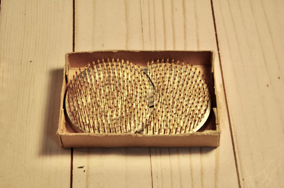 Vintage Sun and Moon Japanese Flower Frog Set New Old Stock Original ...