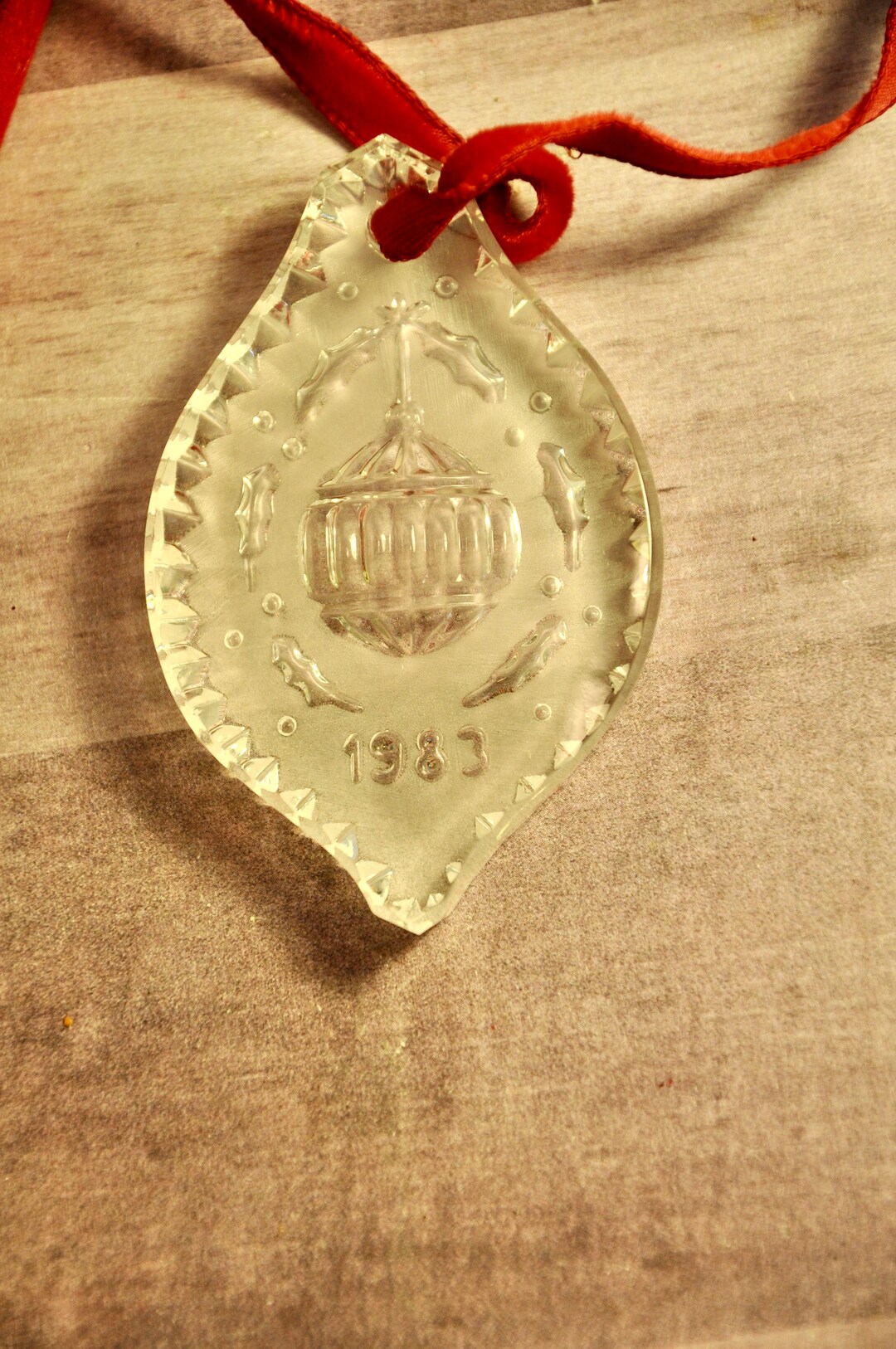 Very Rare Vintage 1983 Waterford Crystal Christmas Ornament Original ...