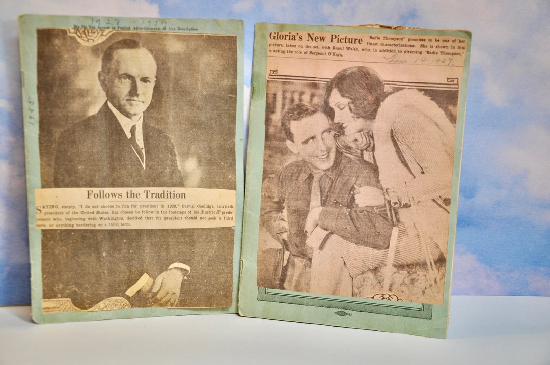 Set of 2 1920s 1930's Scrapbooks Notebooks Filled With Movie Star ...
