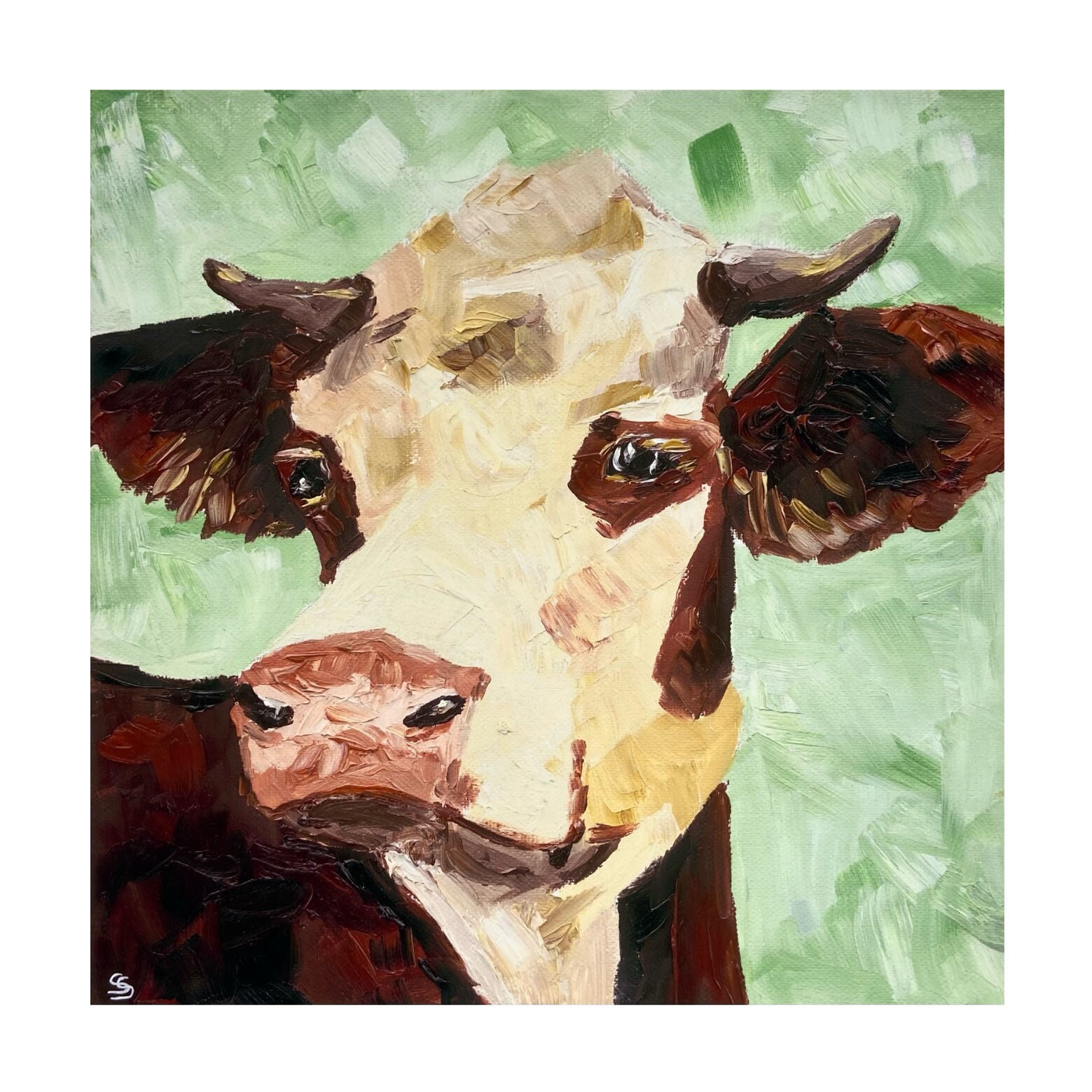 Grumpy Cow Portrait Limited Edition Fine Art Giclee Print - Etsy