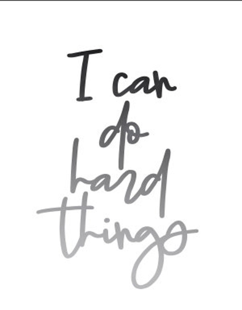 I Can Do Hard Things Positive Affirmations Daily | Etsy