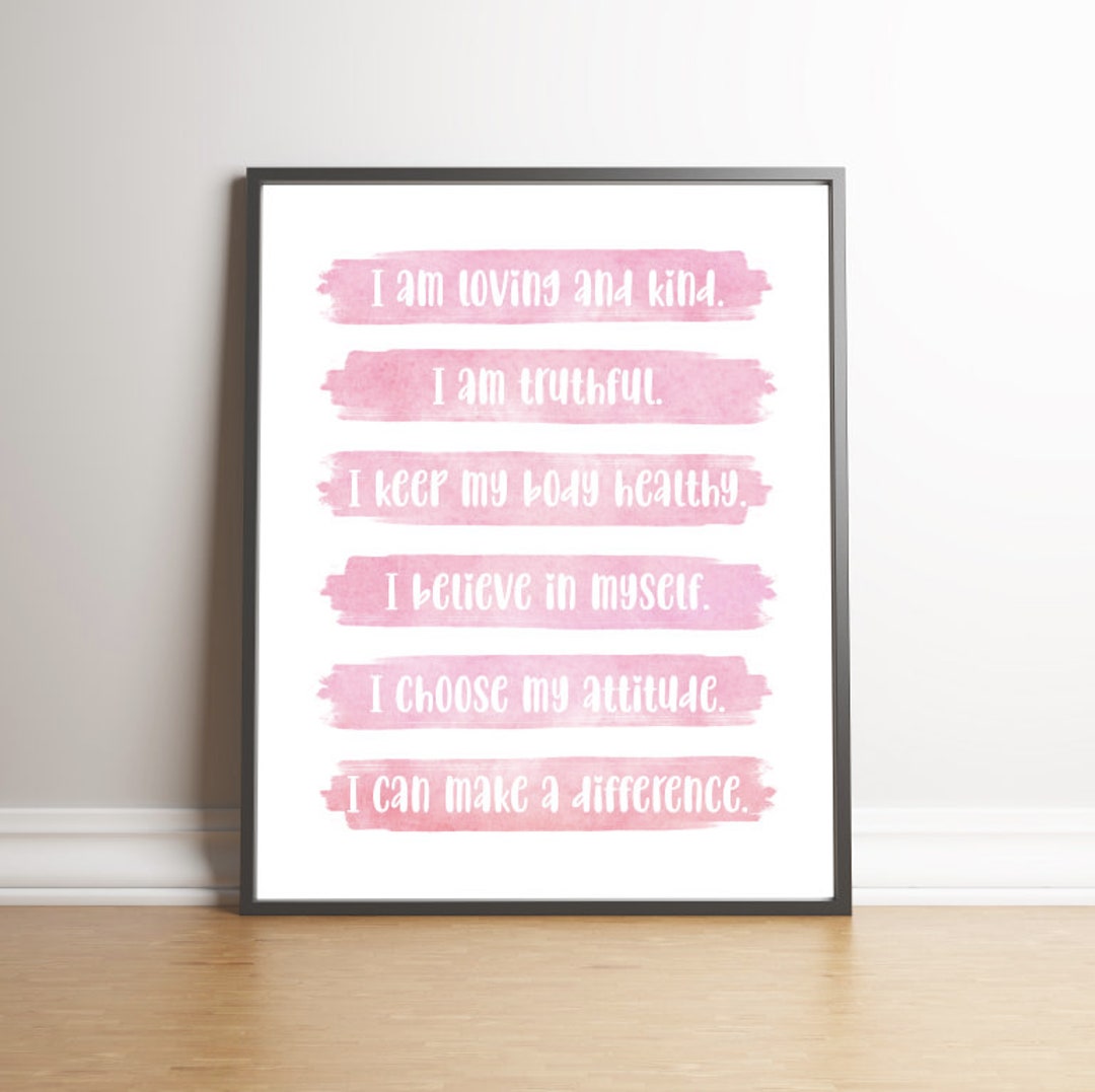 Affirmations Wall Art, Affirmations, Positive Affirmations, Daily ...