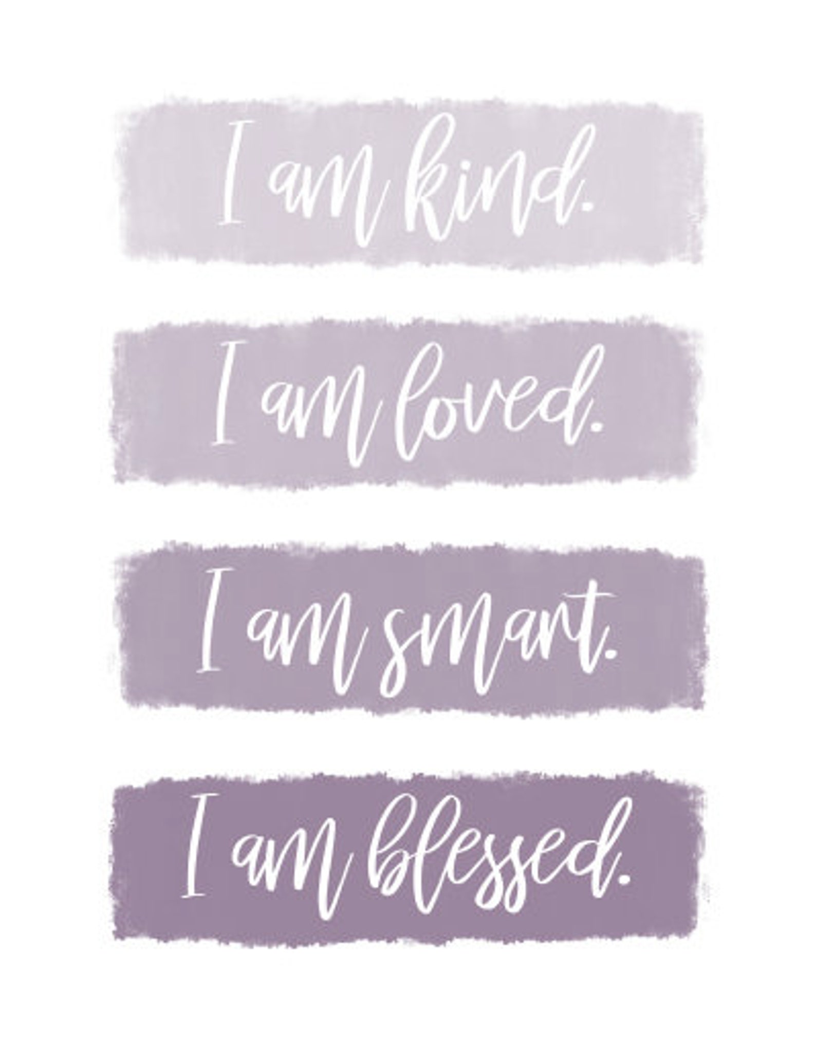 I Am Statements Affirmations Printable Positive | Etsy