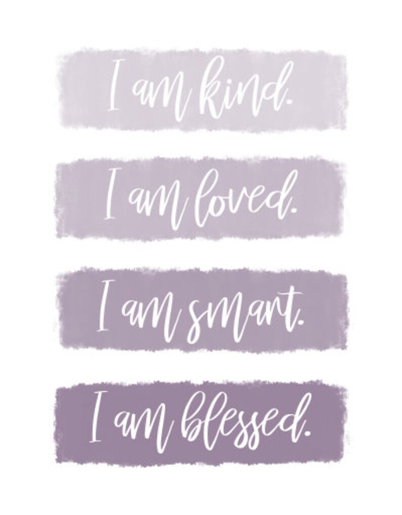 I Am Statements Affirmations Printable Positive - Etsy